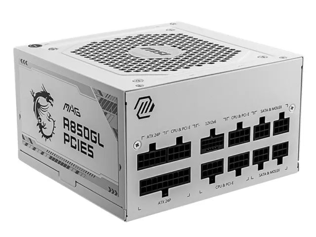 MSI MAG A850GL PCIE5 White Power Supply – Powernode Computer Inc